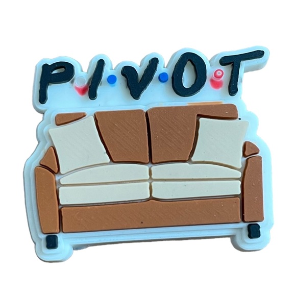 CROCS | Accessories | Pivot Couch Friends Croc Charm | Poshmark